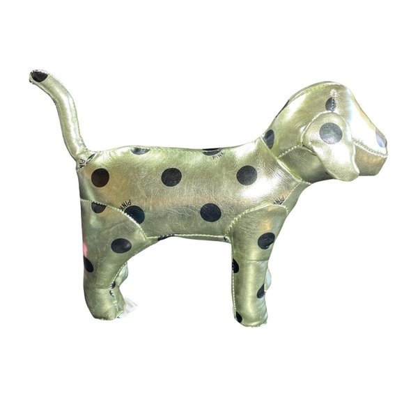 PINK Victoria's Secret | Toys | Pink Gold Spotted Stuffed Dog Terrier ...